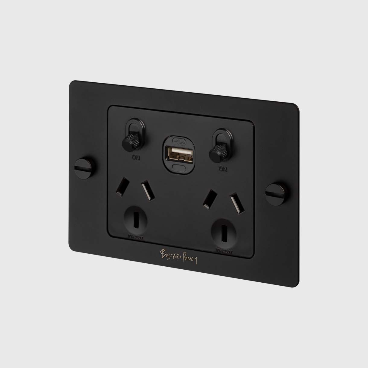 Buster + Punch 2G GPO + USB Socket | Living Edge