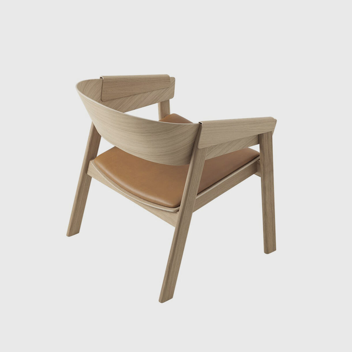 Muuto Cover Lounge Chair with Upholstered Seat | Living Edge