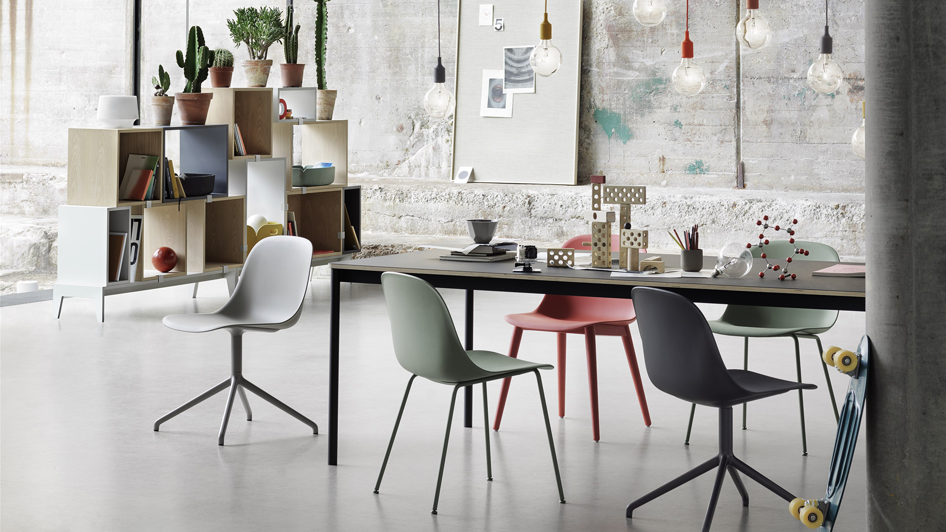 Muuto Fiber Side Chair, Wood Base | Living Edge