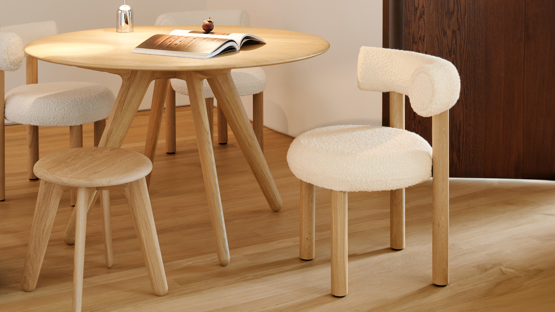 Fat Dining Chair, Wood