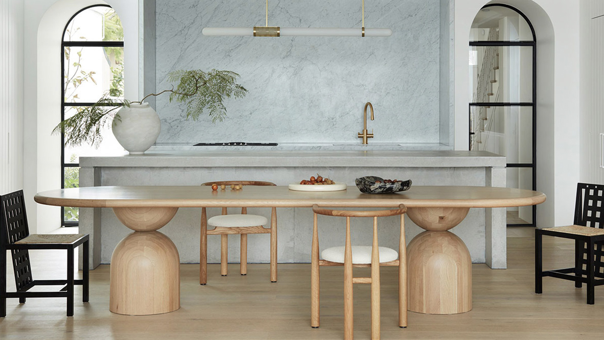 Double Bell Dining Table