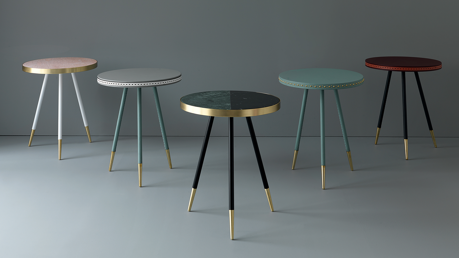 Bethan Gray Stud Side Table | Living Edge