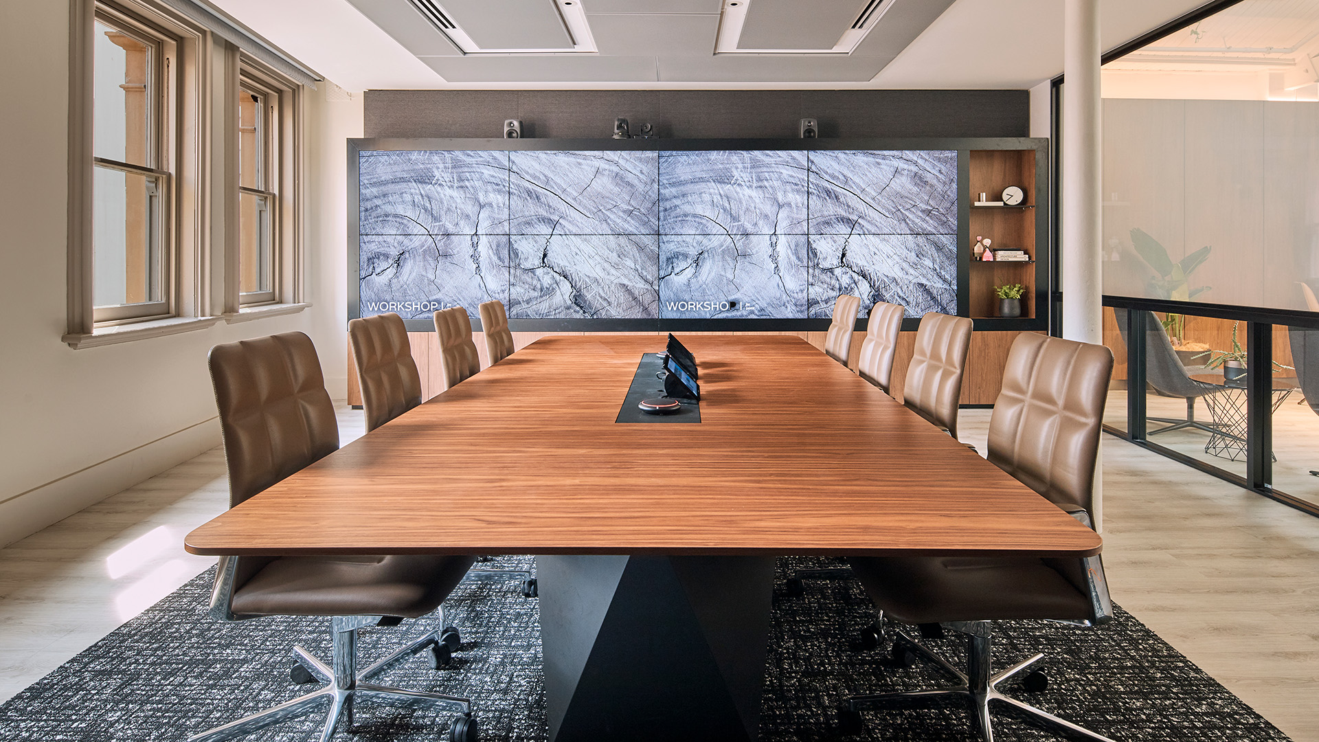 Walter Knoll Scale Media Conference Table | Living Edge
