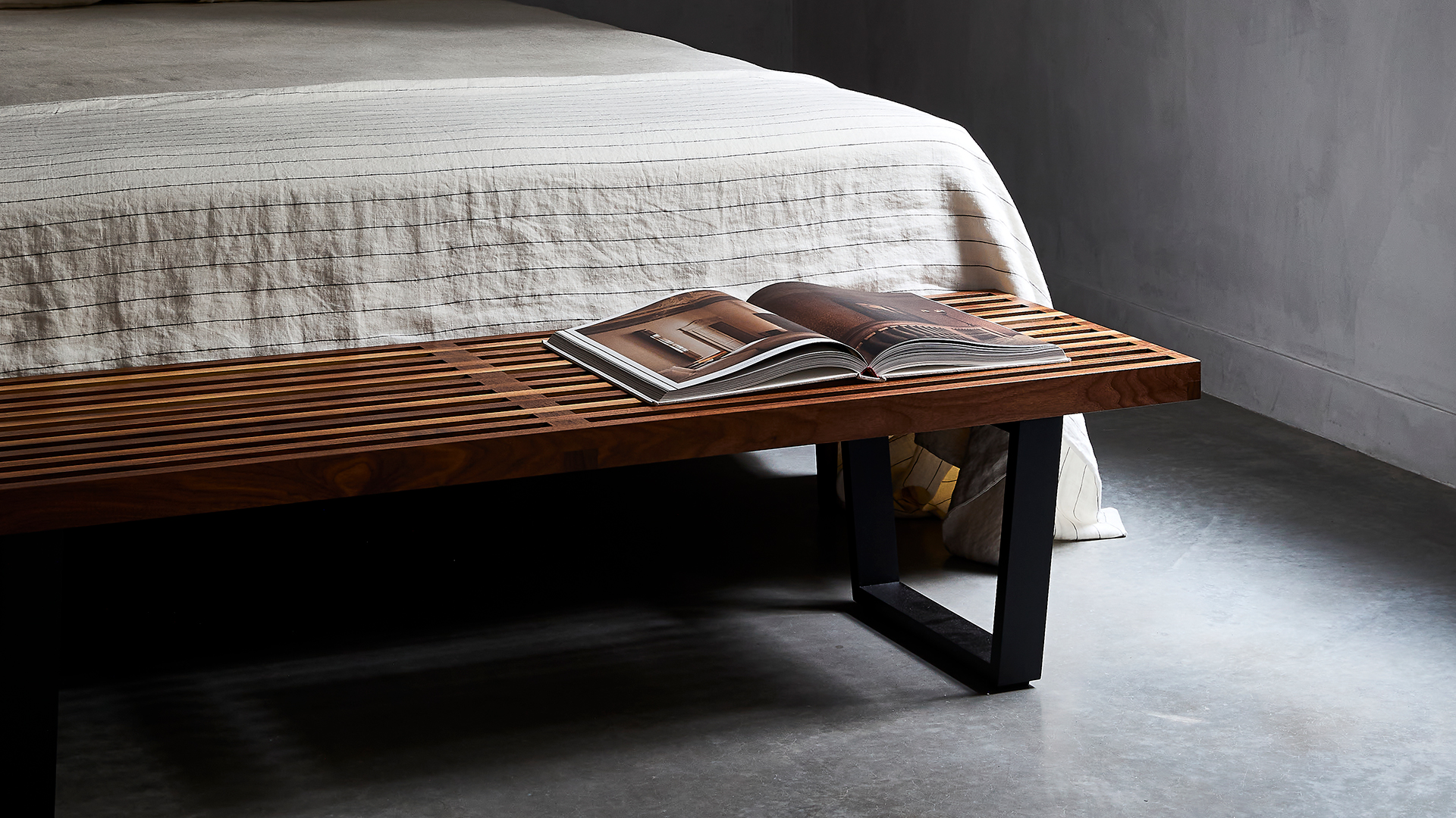 Herman Miller Nelson™ Platform Bench, Wood Base | Living Edge