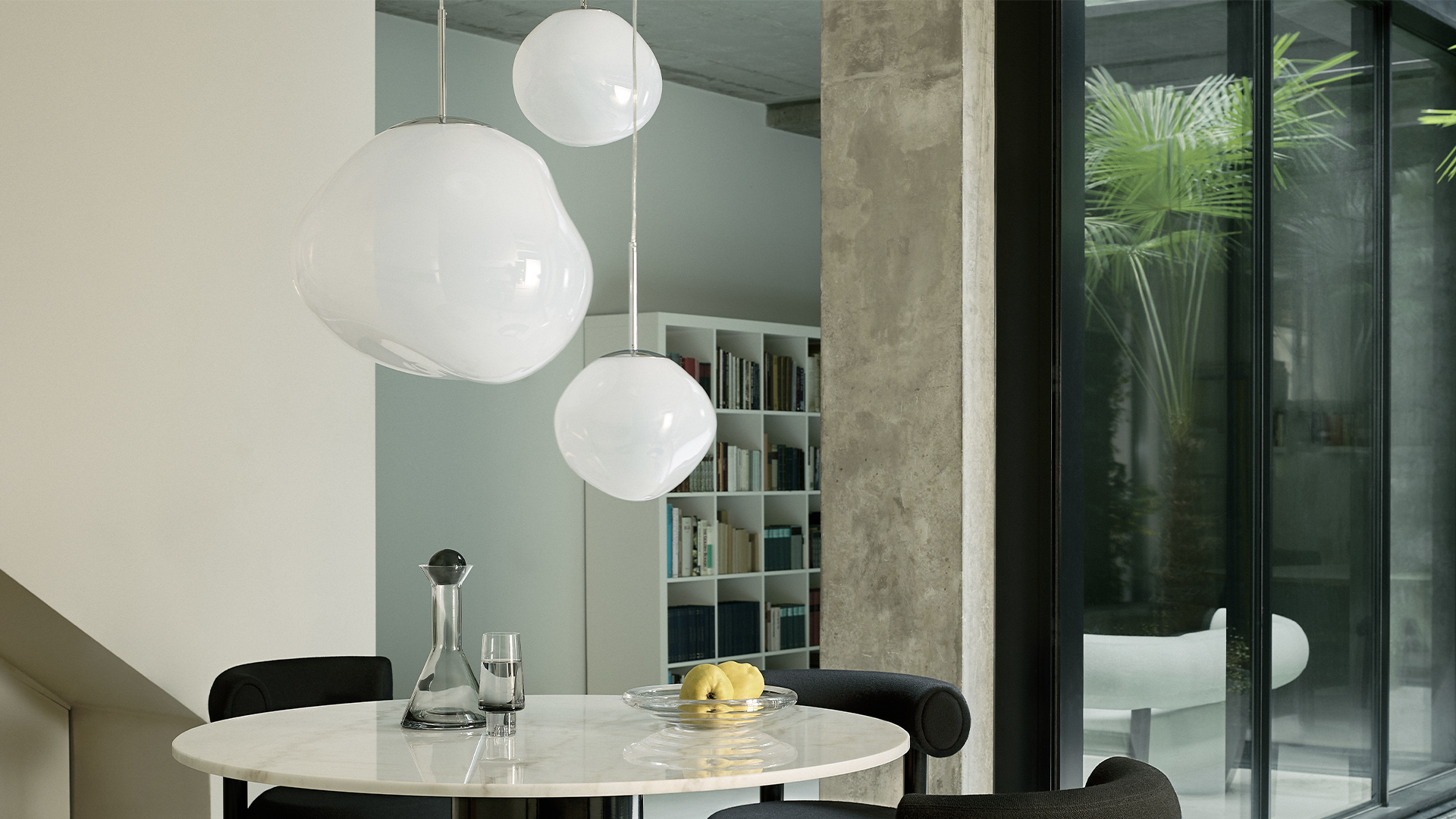 Tom Dixon Melt Pendant, Opal | Living Edge